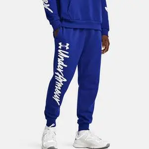 Under Armour Rival Fleece Graphic Pants 'blue