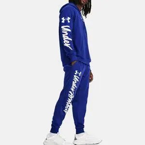 Under Armour Rival Fleece Graphic Pants 'blue