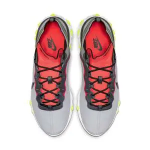 Nike React Element 55 Se "platinum Crimson - Gray/black/red