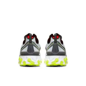Nike React Element 55 Se "platinum Crimson - Gray/black/red