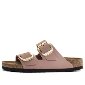 BIRKENSTOCK Arizona Big Buckle Nubuck Leather Sandals - Pink