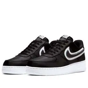 Nike Force 1 Low Reverse Stitch Sneakers - Black