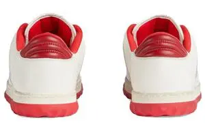 Gucci Mac80 Embroidered Sneakers - Off White/red