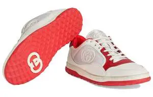 Gucci Mac80 Embroidered Sneakers - Off White/red