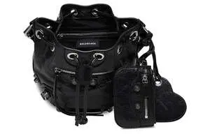 Balenciaga Le Cagole Xs Bucket Bag - Black