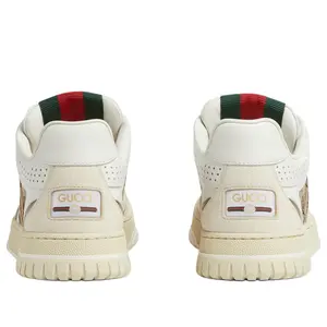 Gucci Re-web Gg Canvas Sneakers - Beige/ebony