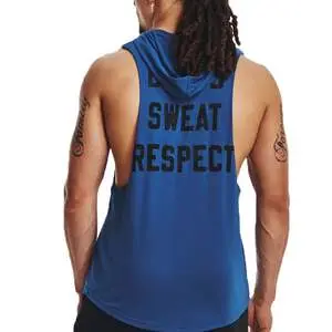 Under Armour Project Rock Sleeveless Hoodie - Blue/black