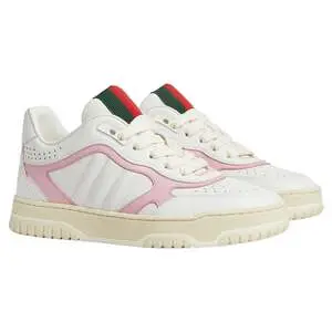 Gucci Re-web Sneakers - White/pink