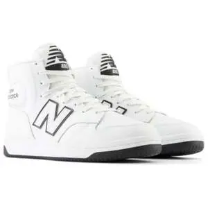 NEW BALANCE 480 High Top Sneakers - White/black