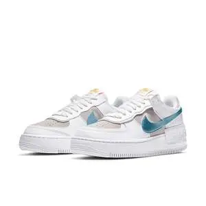 Nike Force 1 Shadow Sneakers - Whitegrayblue