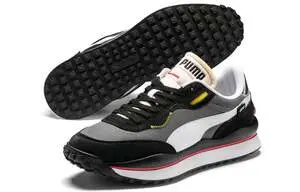 PUMA Style Rider Play On "black Castle Rock - Black/white/castlerock
