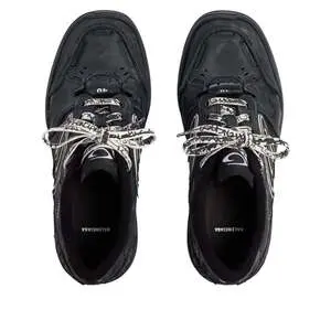 Balenciaga Hamptons Worn-out Sneakers - Black