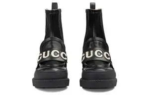 Gucci Ornella Leather Ankle Boots