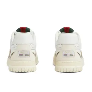 Gucci Re-web Gg Canvas Sneakers - White/beige/ebony