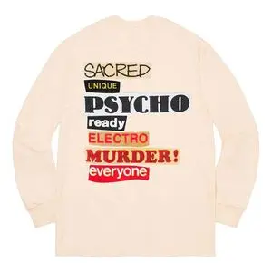 Supreme Supreme Ss20 Week 1 Sacred Unique Ls Tee Creamyellow