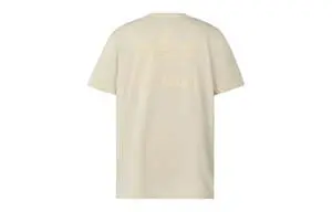 Adidas Originals Solid Color Logo Round Neck Short Sleeve Creamy White