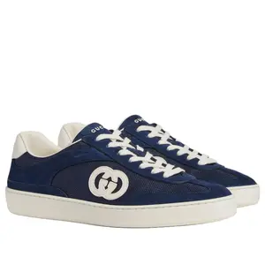 Gucci G75 Suede Sneakers - Blue