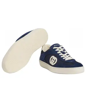 Gucci G75 Suede Sneakers - Blue