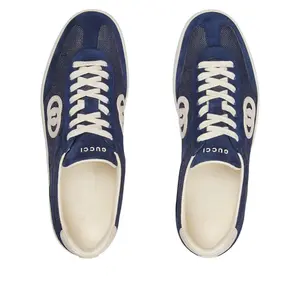 Gucci G75 Suede Sneakers - Blue
