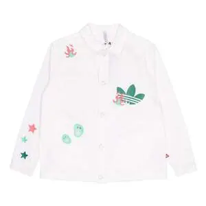 Adidas Originals White Cartoon Print Sports Jacket - Multi-color