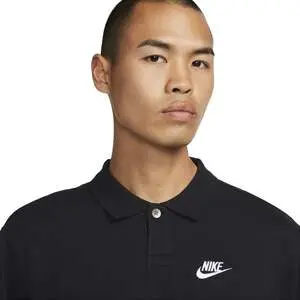 Nike Club Lapel T-shirt - Black