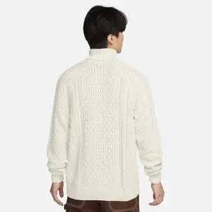Nike Cable Knit Turtleneck Sweater - Beige