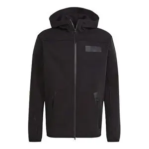 Adidas Hooded Zip-up Track Jacket - Black