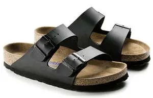 BIRKENSTOCK Arizona Series Adjustable Strap Sandals - Black