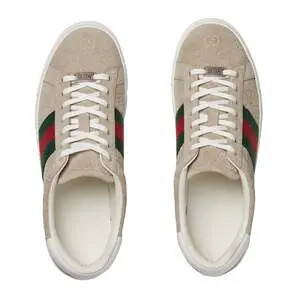 Gucci Ace Suede Monogram Sneakers