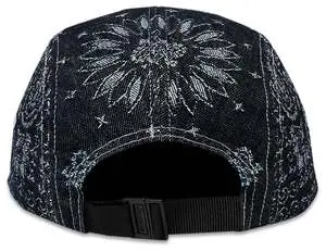 Supreme Bandana Jacquard Denim Camp Cap - Indigo