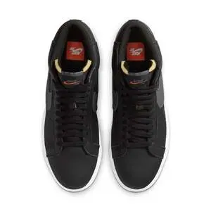 Nike Zoom Blazer Mid Iso Sb Orange Label Sneakers - Black/gray