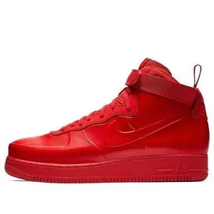 Nike Force 1 Foamposite High Top Sneakers - Red