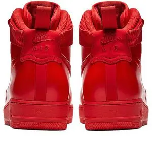 Nike Force 1 Foamposite High Top Sneakers - Red