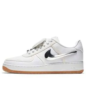Nike X Travis Scott Air Force 1 Low Top Sneakers - White