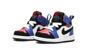 JORDAN Air 1 Mid Top 3 - Red/blue