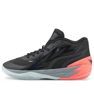 PUMA PUMA MB.02 LaMelo Ball "Flare" Basketball Sneakers Black/sunset Glow
