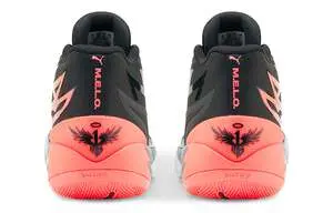 PUMA Mb.02 Lamelo Ball "flare" Basketball Sneakers - Black/sunset Glow