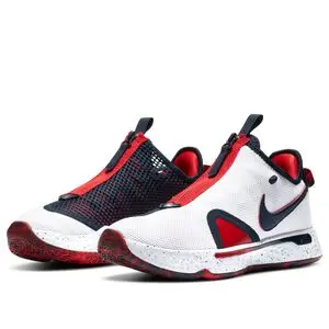 Nike Pg "usa" Basketball Sneakers - White/blue/red