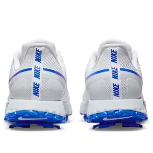 Nike React Infinity Pro Wide Golf Shoes - White/blue