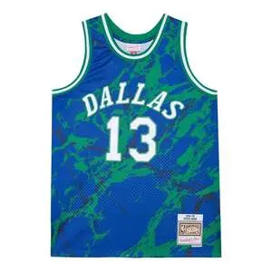 Mitchell & Ness Dallas Mavericks 1998-99 Steve Nash 13 Marble Swingman Jersey - Blue/green