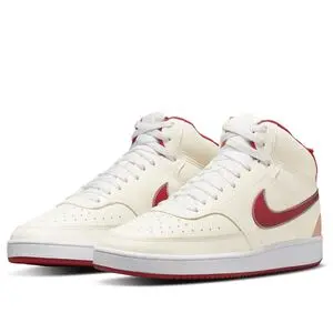 Nike Court Vision Mid-top Sneakers - White/red
