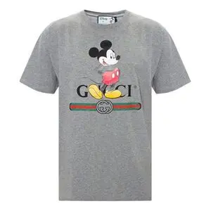 Gucci X Disney Crossover Short Sleeve T-shirt - Grey