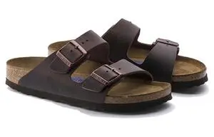 BIRKENSTOCK Arizona Soft Footbed Oiled Leather - Brown