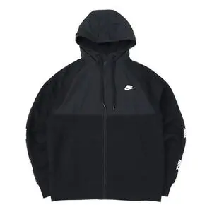 Nike Hybrid Full-zip Hoodie - Black