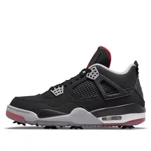 JORDAN Golf 'bred' High Top Sneakers - Black/fire Red/cement Grey
