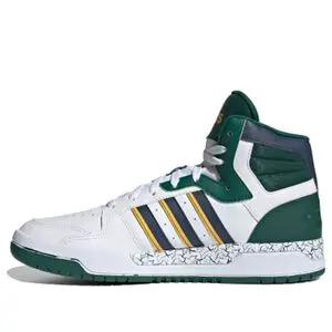 Adidas Entrap Mid High-top Sneakers - White/green/blue