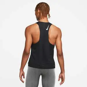 Nike Dri-fit Adv Aeroswift Racing Running Singlet - Black