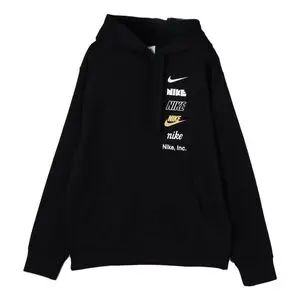 Nike Club Fleece Pullover Hoodie Asia Sizing 'black