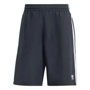 Adidas Oversized Shorts With Contrast Piping - Black