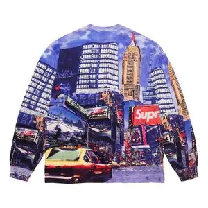 Supreme Skyline Sequin Long-sleeve T-shirt 'day - Multi-color